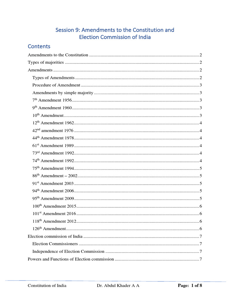 Module_5 | Download Free PDF | Constitutional Amendment | Government ...