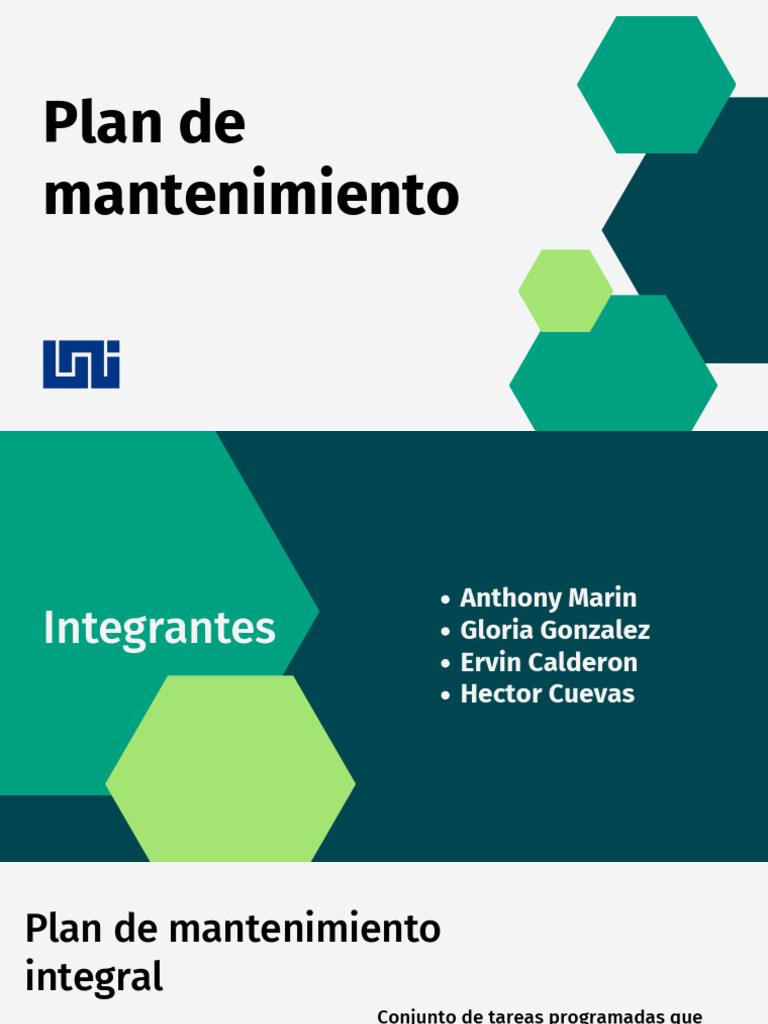 Plan_De_Mantenimiento_Integral | PDF | Apoyo | Bases de datos