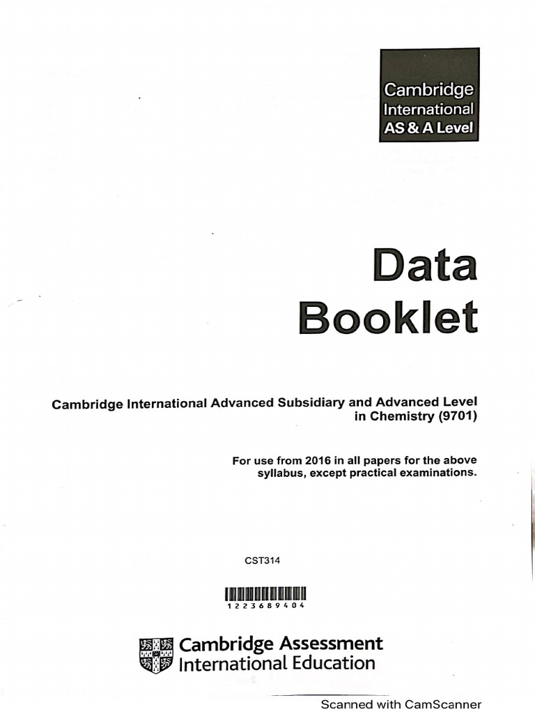 Data Booklet | PDF