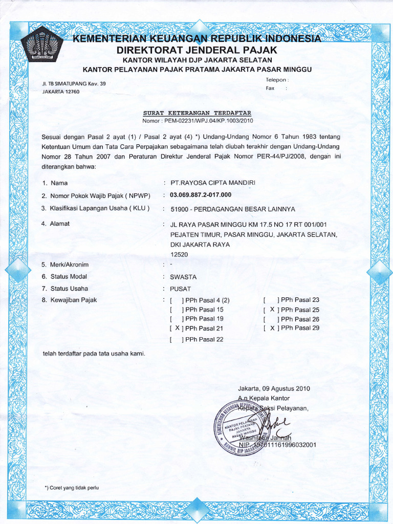Dirjen Pajak | PDF