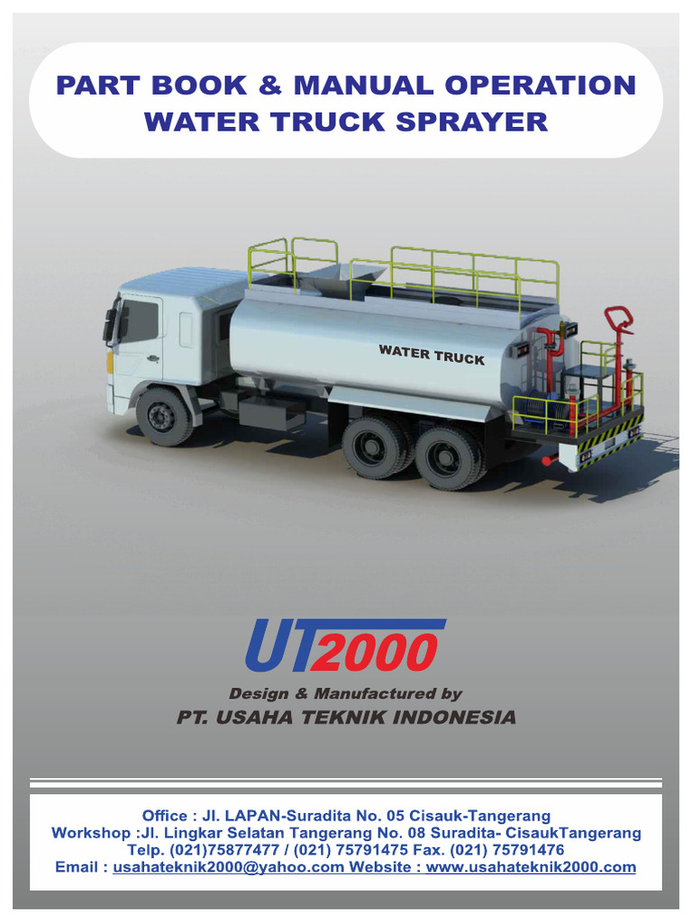 Part Book & Manual Operation Water Truck Direct System | PDF