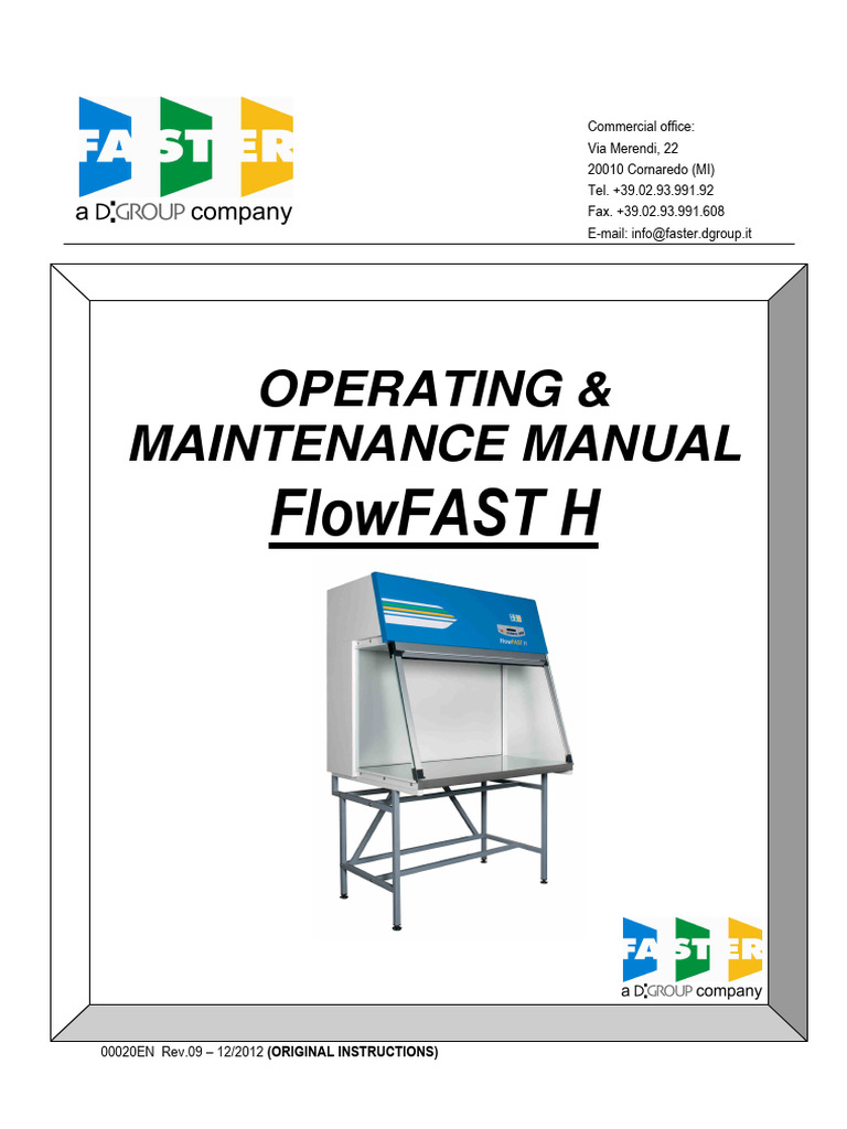 FlowFAST H Laminar Flow Cabinet Guide | PDF | Mains Electricity ...