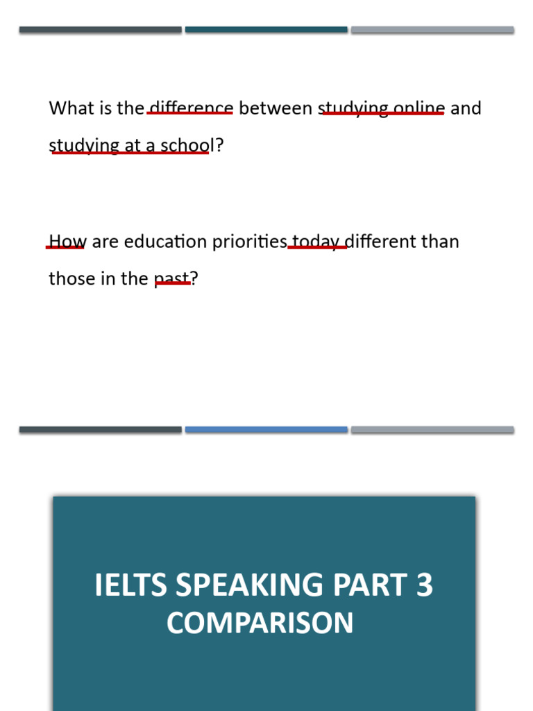 Speaking Part 3. Comparison | PDF | Fast Food | Food Processing