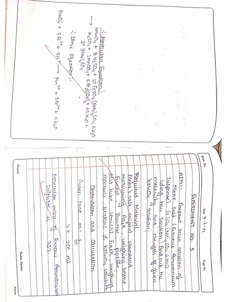 Titration Practical Class-12 | PDF Titration Practical Class-12 | PDF