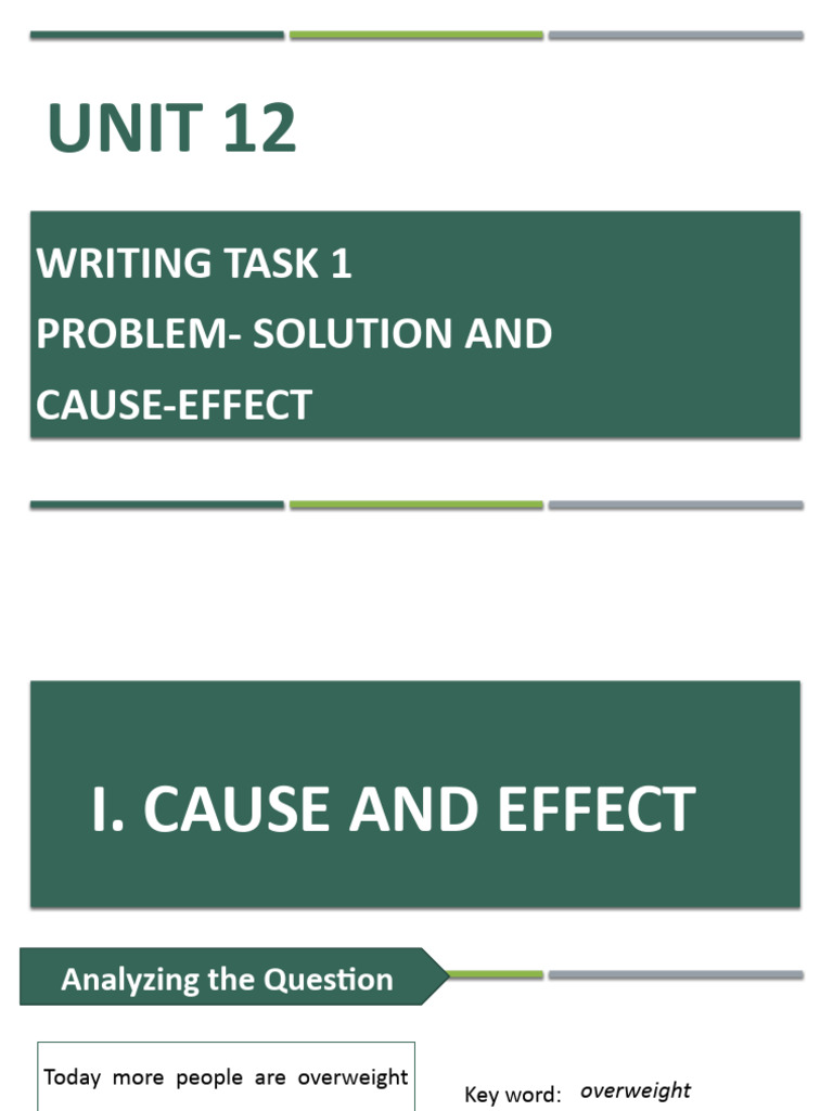 Task 2. Cause and Effect | PDF | Obesity | Chronic Condition