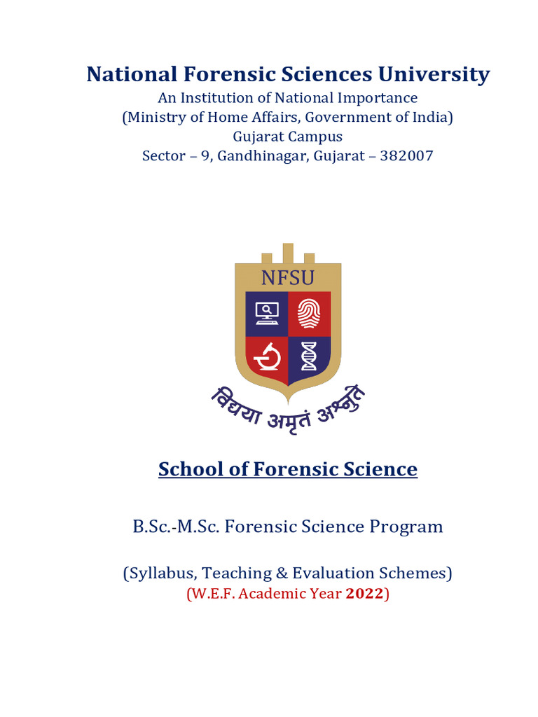 B.Sc.-M.Sc. Forensic Science Syllabus | PDF | Molecules | Waves