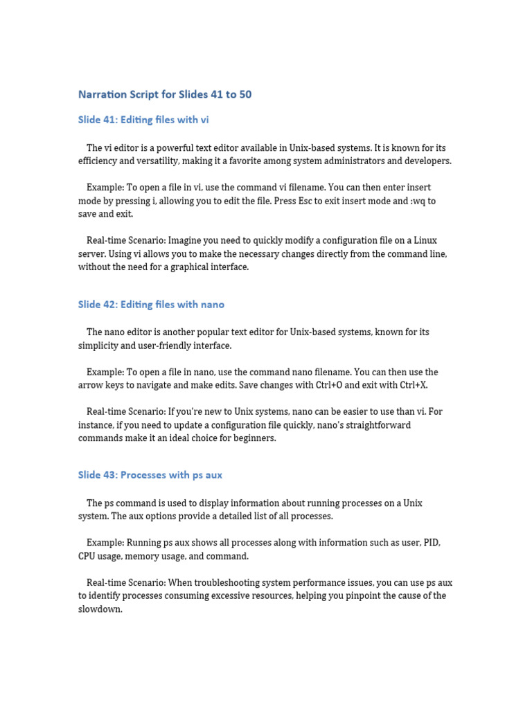 Narration Script For Slides 41 To 50 | PDF | Ip Address | Computer Network