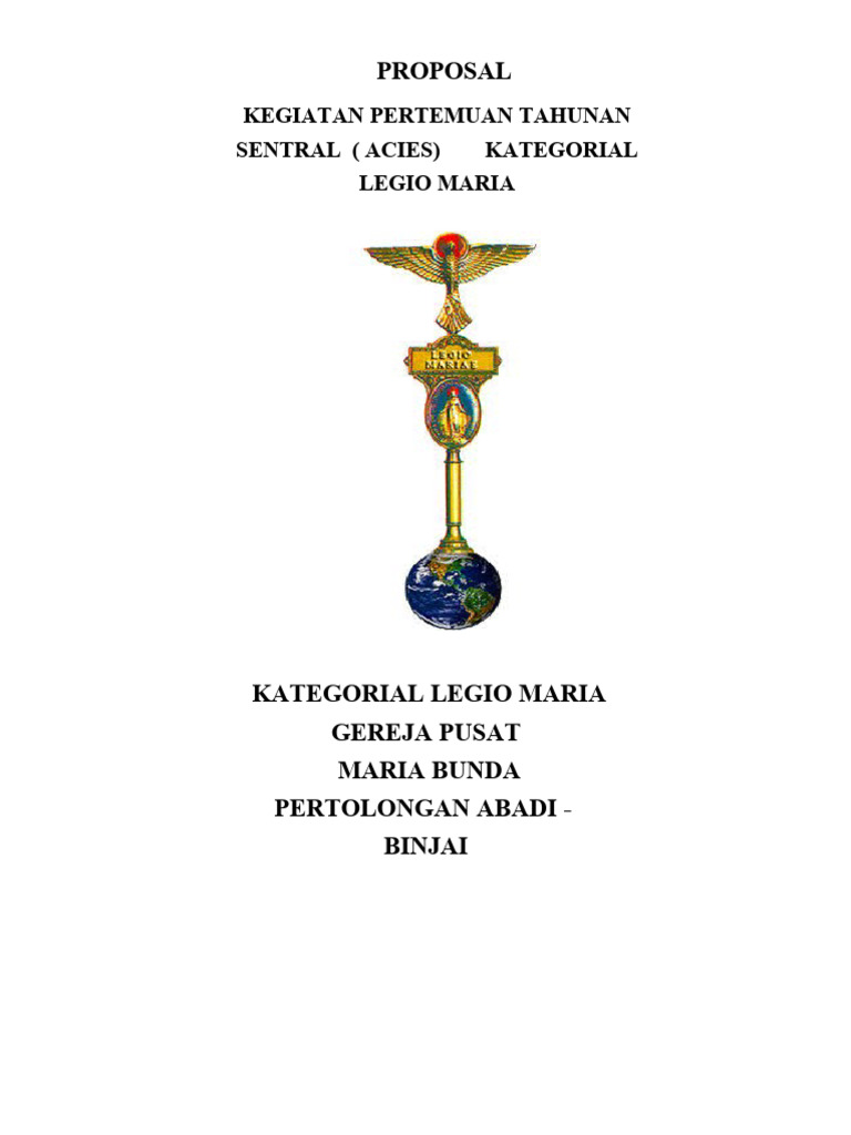 Proposal Acies Legio Maria 2024 | PDF