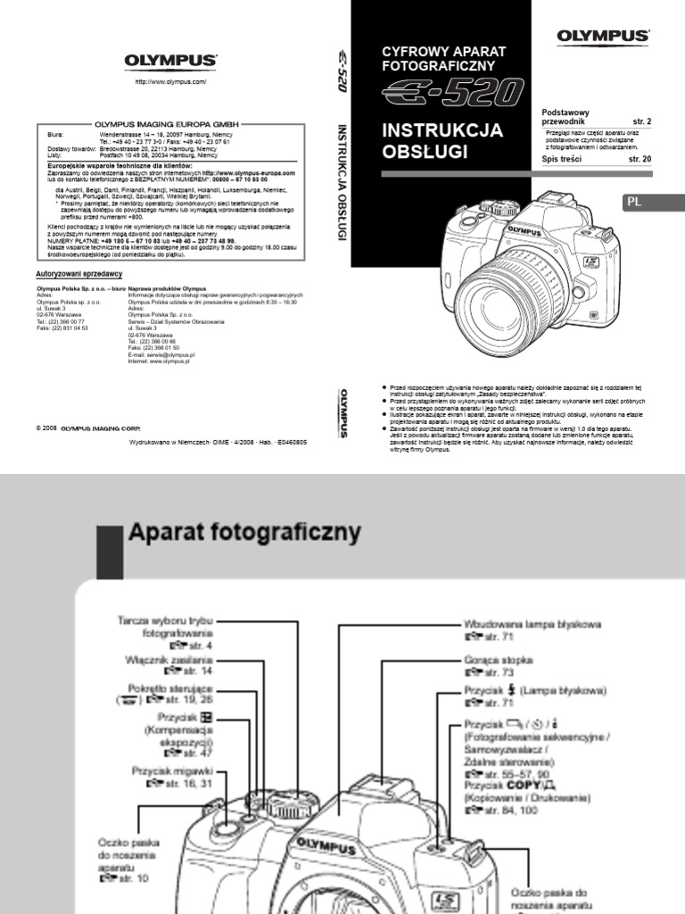 E-520 Instrukcja Obslugi | PDF