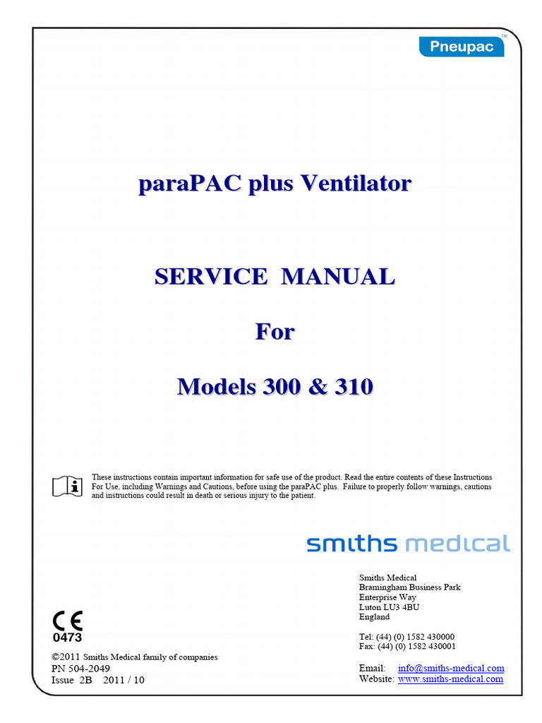 Parapac service manual | PDF | Valve | Calibration