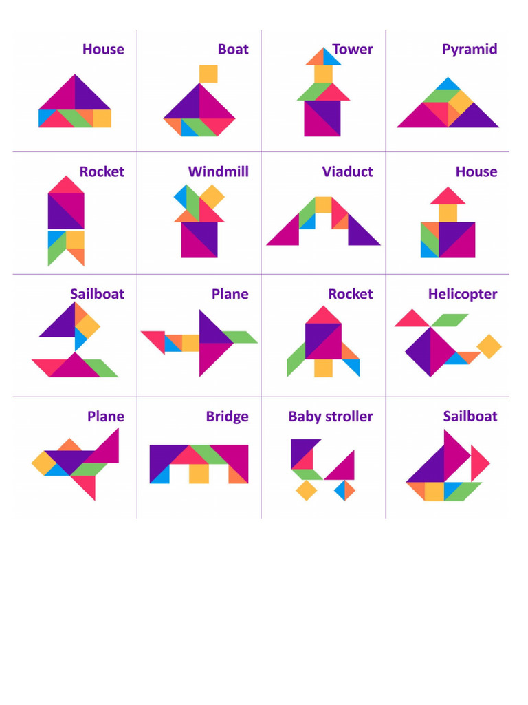 Tangrams Practice | PDF