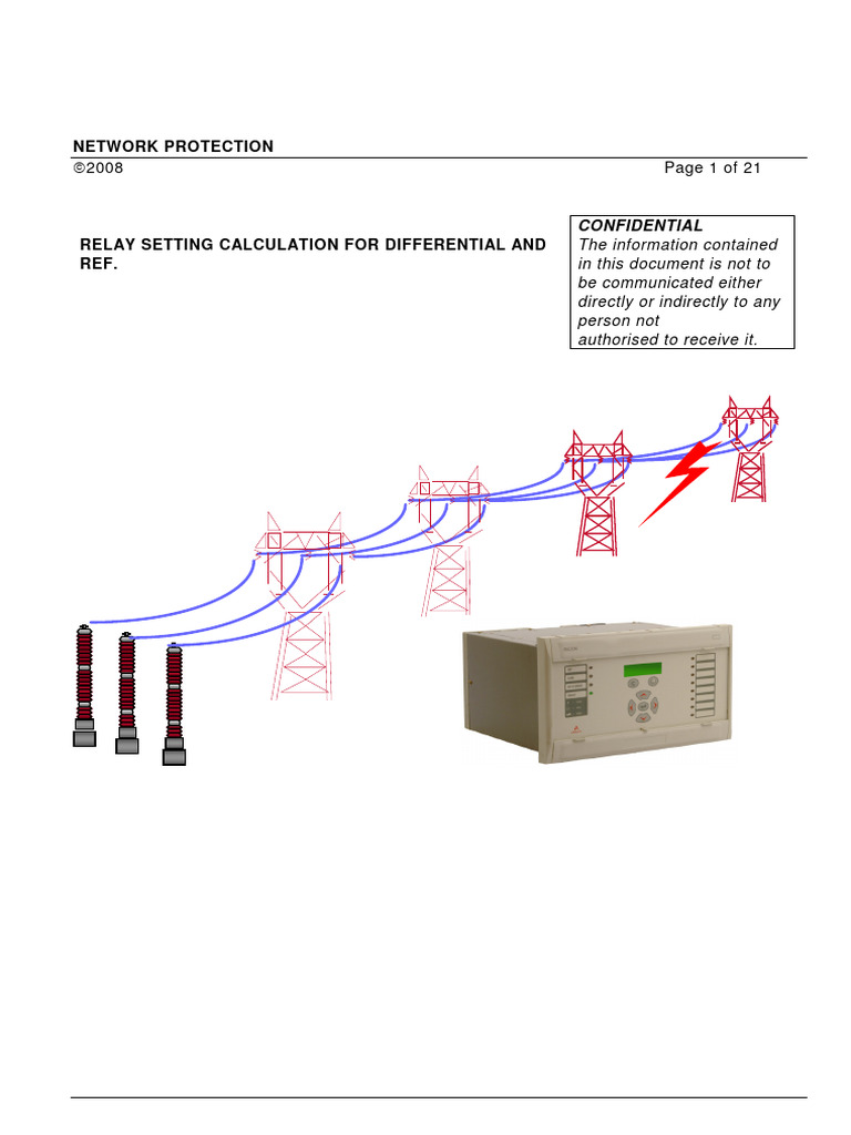 Transformer Differential Protection Calculation | PDF | Transformer ...