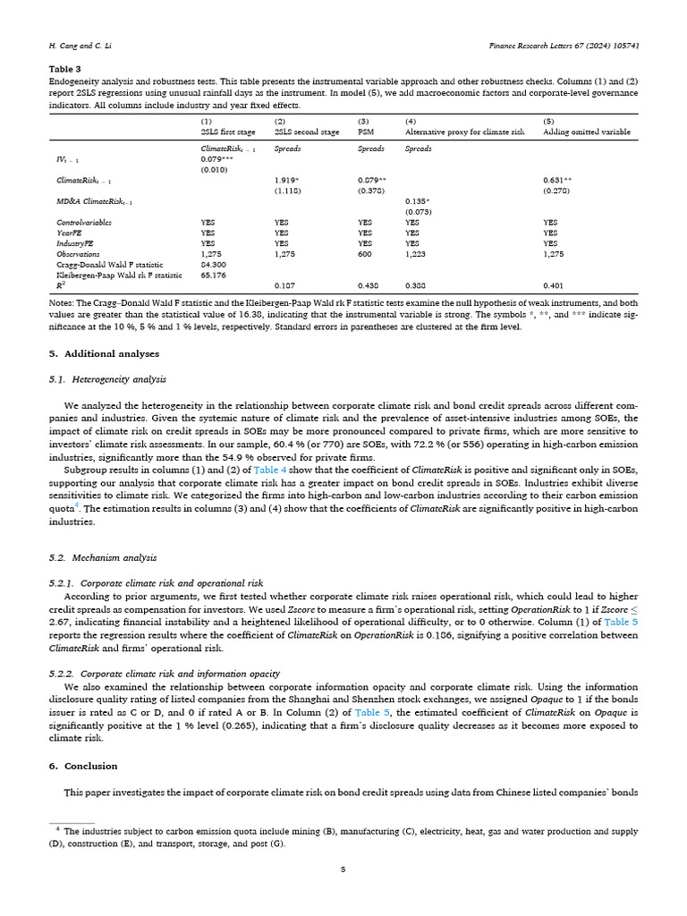 Corporate Climate Risk and Bond Credit Spreads - 2024 - Finance ...