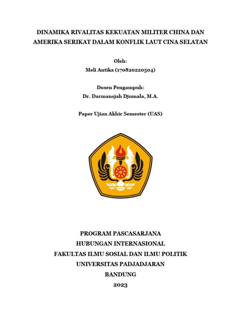 Meli Antika - 170820220504 - PAPER UAS - MK DIPLOMASI DAN PLN | PDF