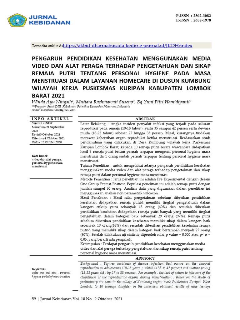 216-Article Text-780-1-10-20211006 | PDF | Pengembangan Diri