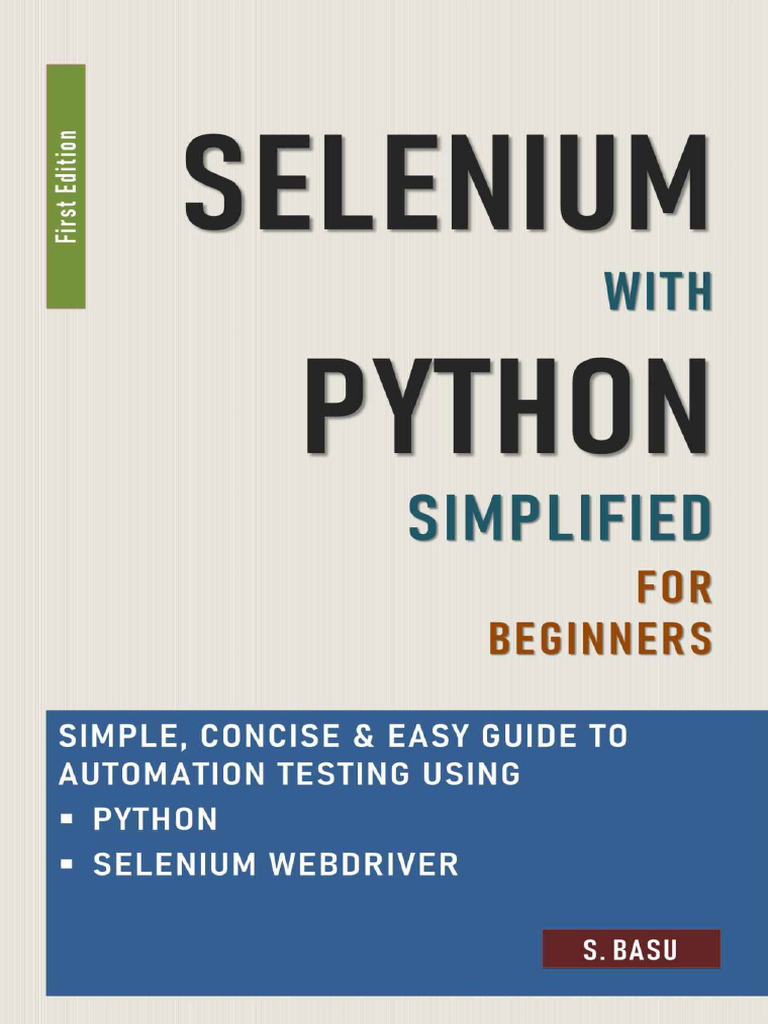 Introduction To Selenium | PDF | Html | Document Object Model
