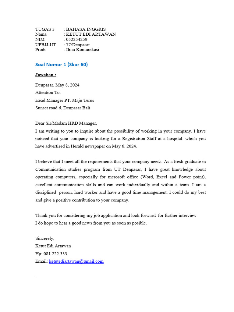 Ketut Edi Artawan 052254259 t3 | PDF | Cognition | Social Psychology