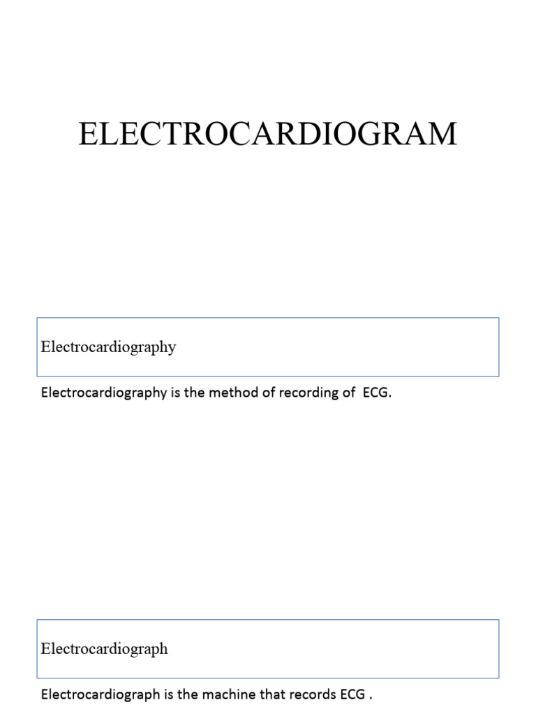 ECG Mmdu | PDF