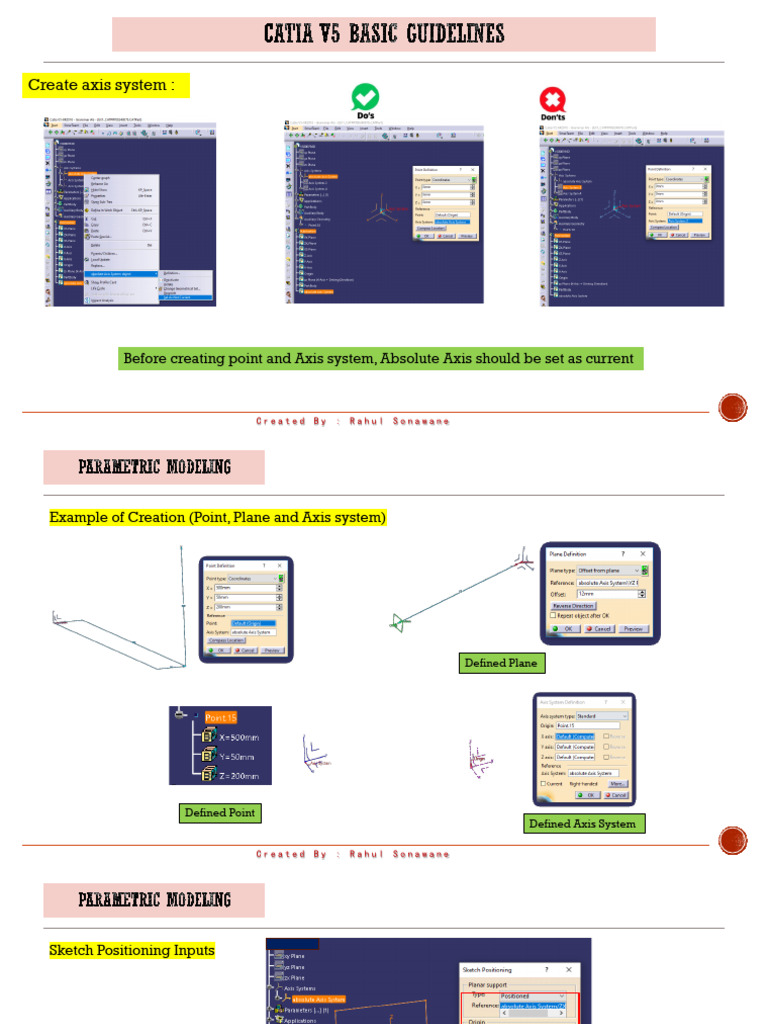 Catia V5 Basic Guidelines & Methodology | PDF | Applied Mathematics