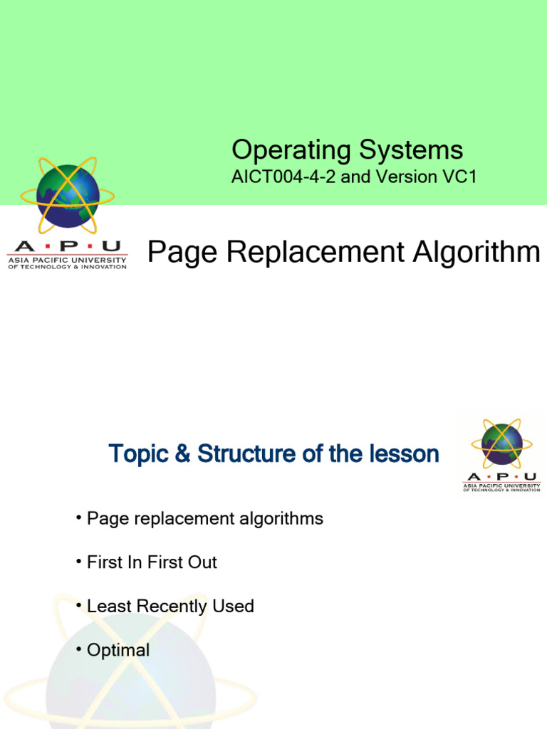 NEW-OS-W6-L2-Page Replacement Algorithms | PDF | Computing | Computer Data