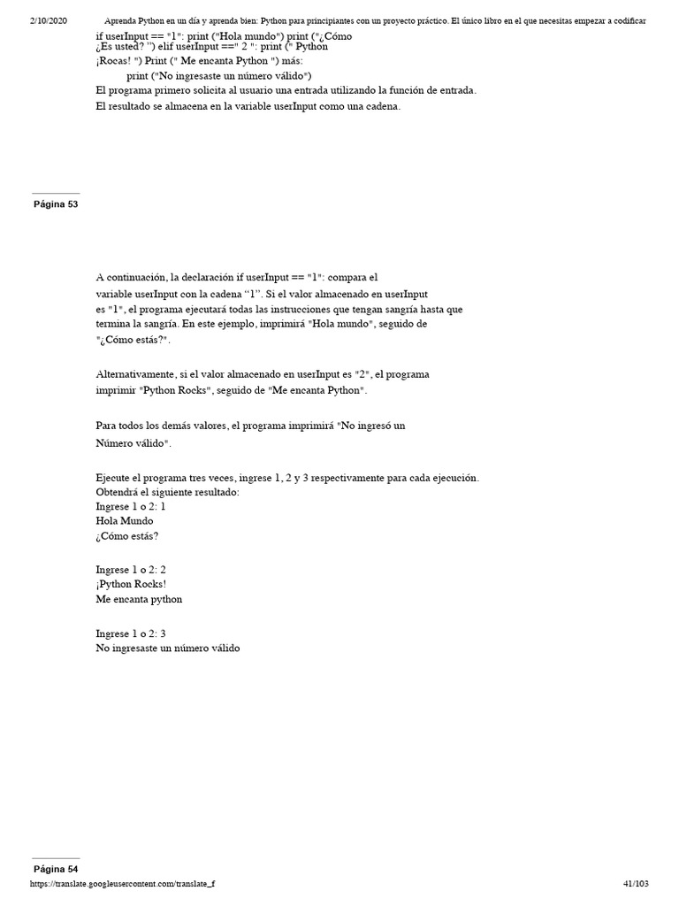 Curso Python Iniciacion | PDF | Python (lenguaje de programación) | Programación de computadoras