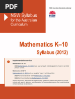 NSW Mathematics Extension 1 Syllabus 2024 | PDF | Trigonometry | Equations