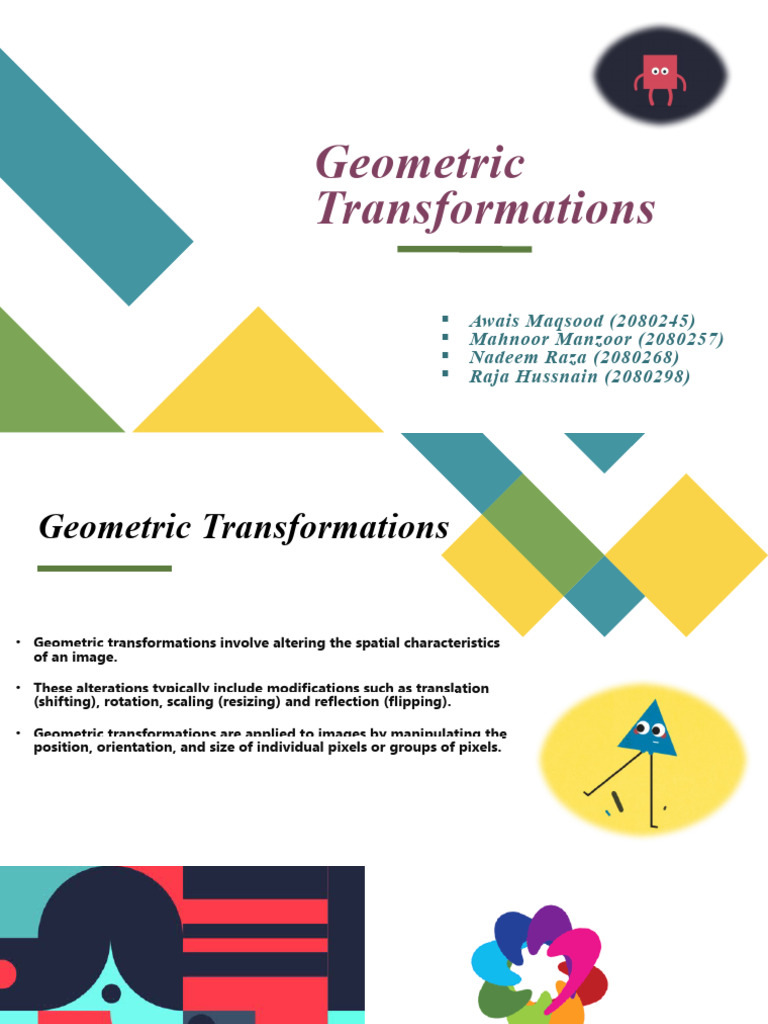 Geometric Transformations 2d 3d Pdf Cartesian Coordinate System
