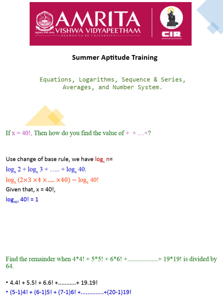 Module 1 - Session 1 | PDF | Numbers | Mathematical Objects
