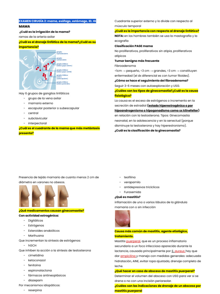 Examen de Ciru 2 | PDF | Pecho | Cáncer de mama