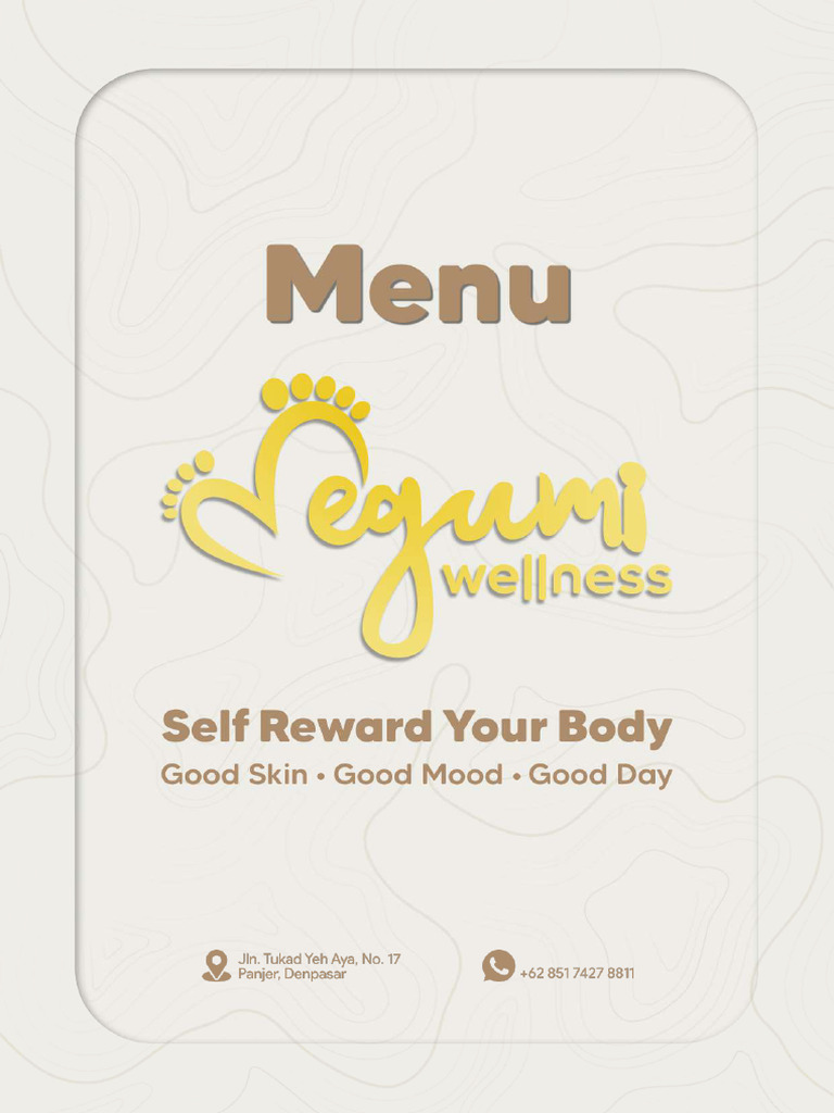 Menu Layanan Megumi Wellness & SPA | PDF | Memasak, Makanan, & Anggur ...