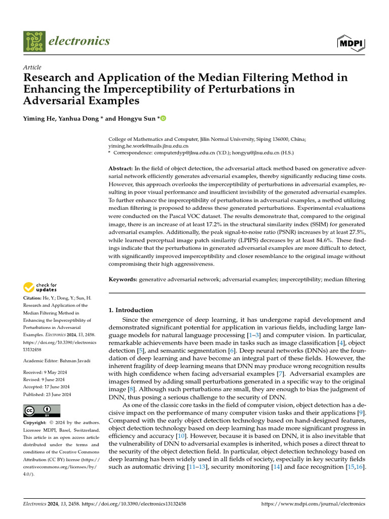 Electronics-13-02458 Mdpi 2024 Bol3 | PDF | Deep Learning | Computer Vision