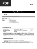 R-22 Refrigerant Safety Data Sheet | PDF | Fires | Materials