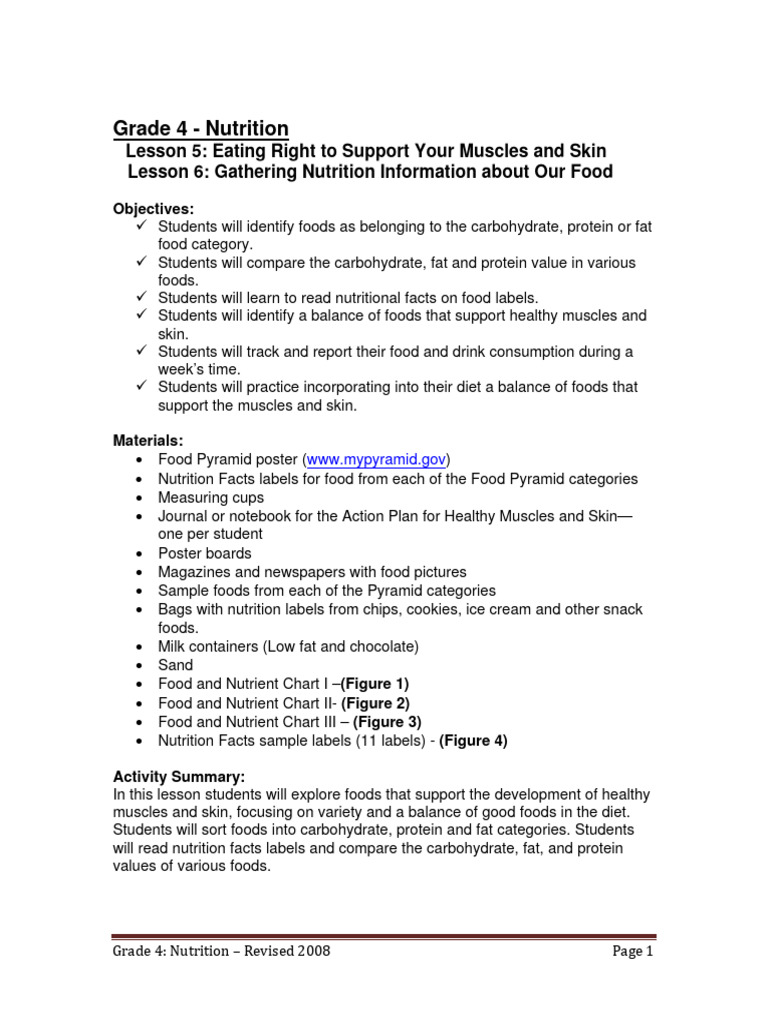 Gr4_nutrition | PDF | Foods | Nutrition