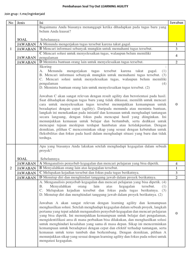Pembahasan TO2 - Learning Agility | PDF | Karier & Perkembangan