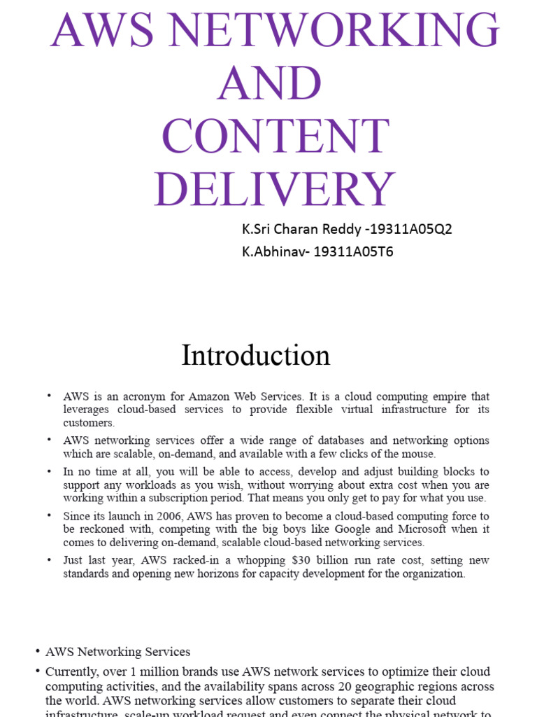 Aws Networking and Content Delivery-1 | PDF | Cloud Computing | Domain Name System