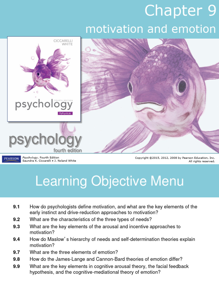 CH9 - Motivation and Emotion | PDF | Emotions | Self Actualization