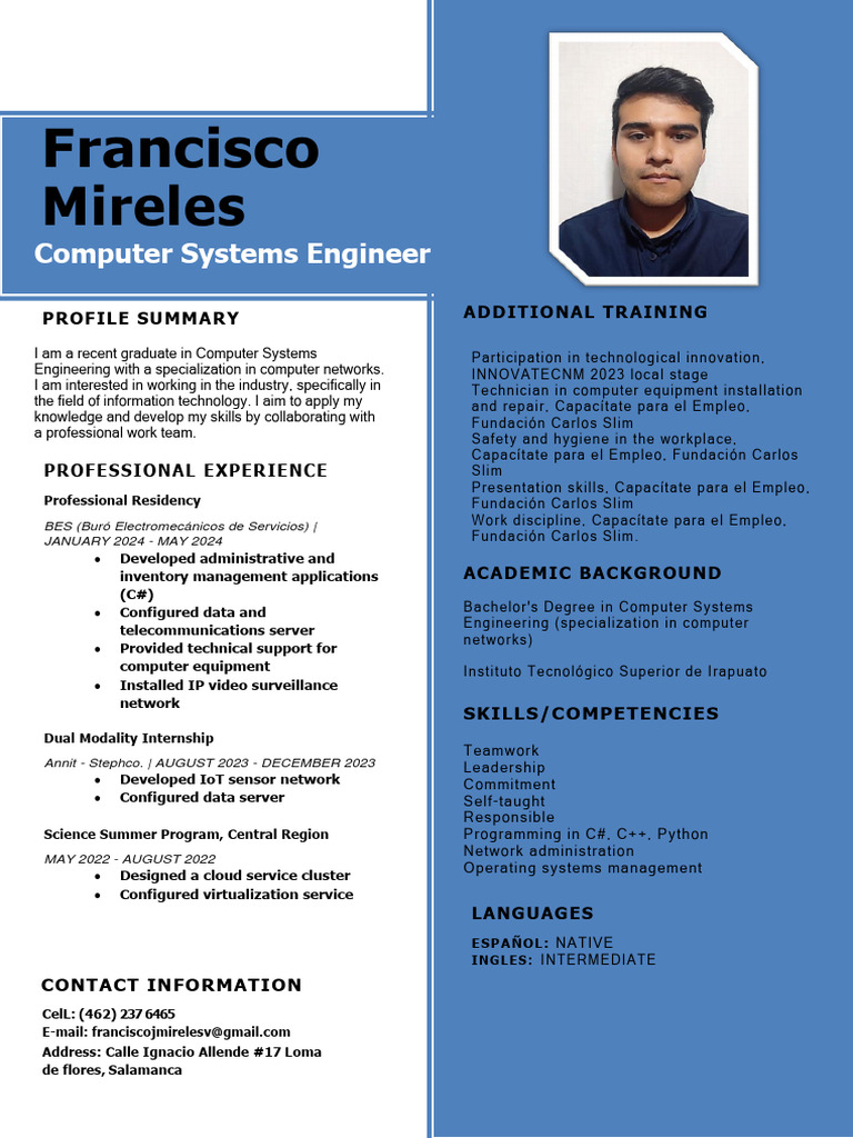 CV Francisco Mireles English | PDF | Computer Engineering | Computing