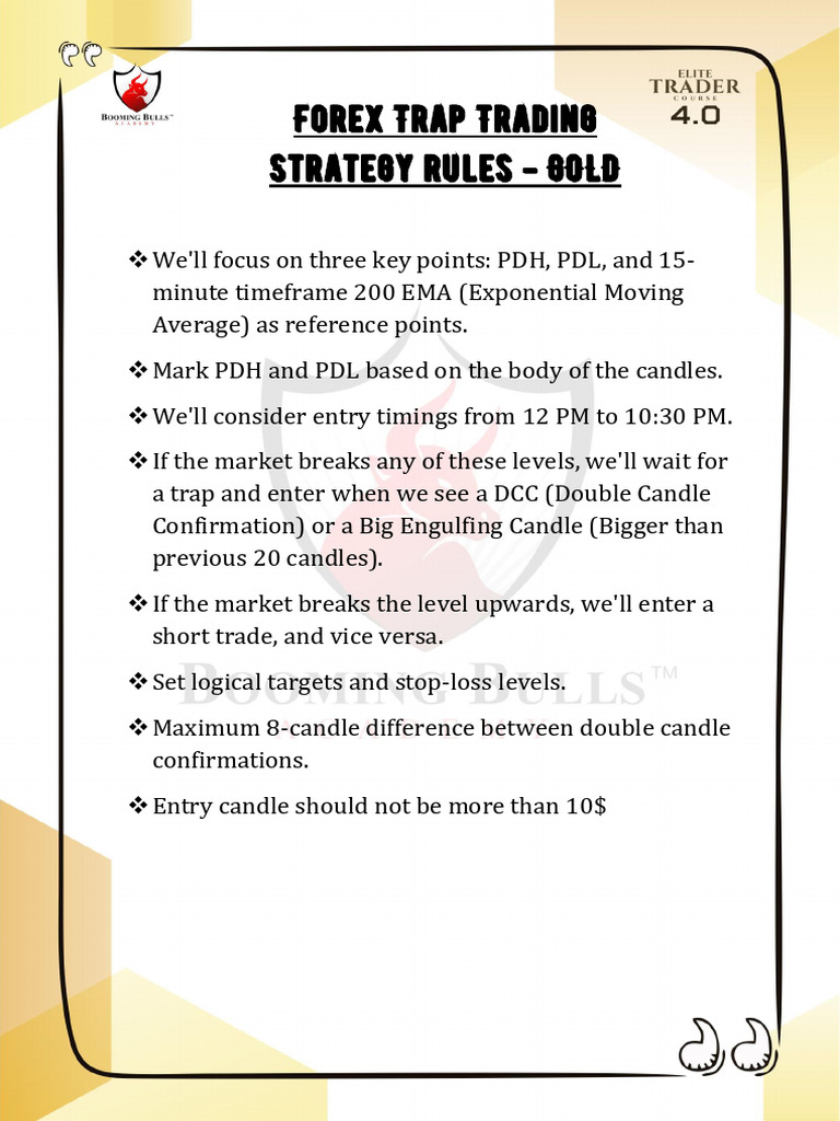 Forex Trap Trading Strategy Rules - GOLD | PDF