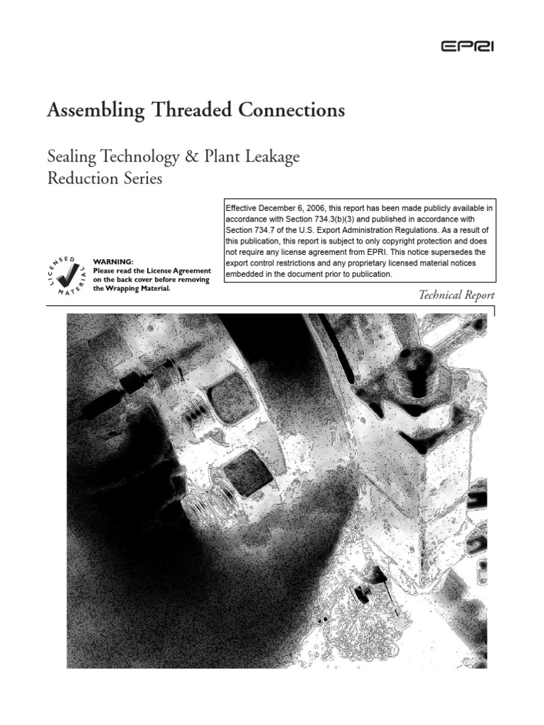 Asssembing Threaded Connections - Sealing Technology and Plant Leakage ...