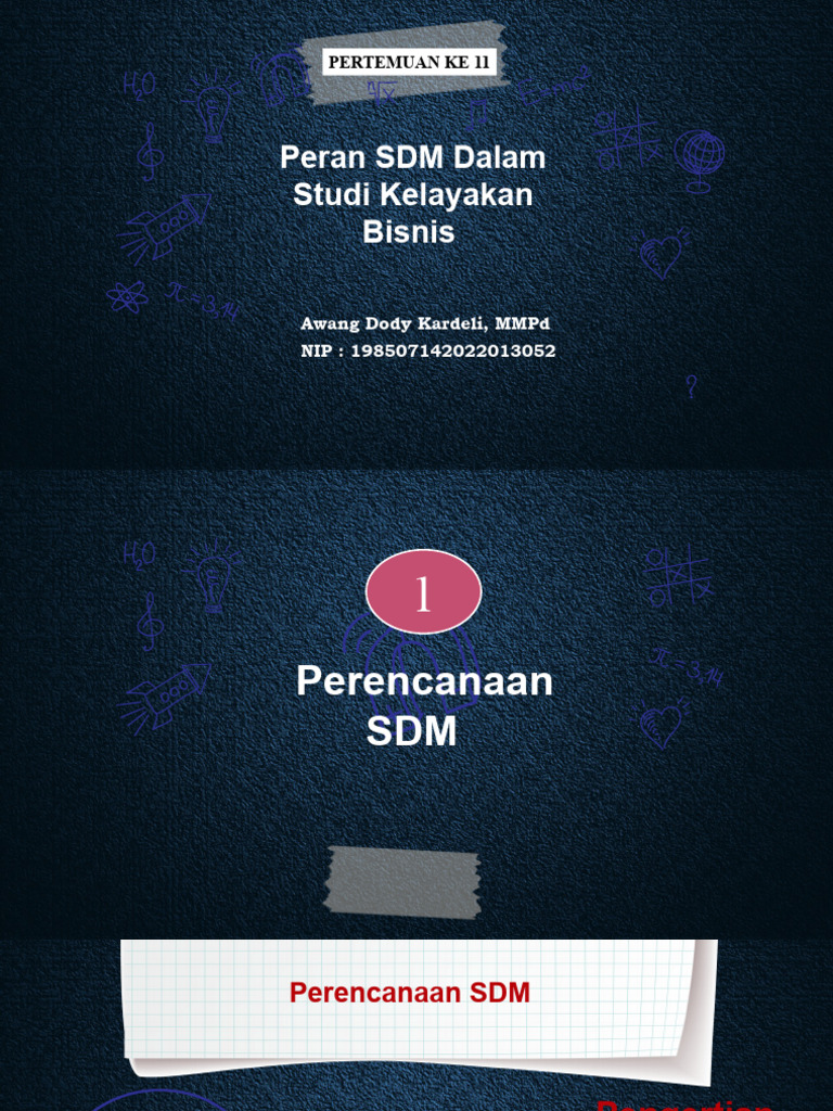 Peran SDM Dalam Studi Kelayakan Bisnis | PDF | Karier & Perkembangan