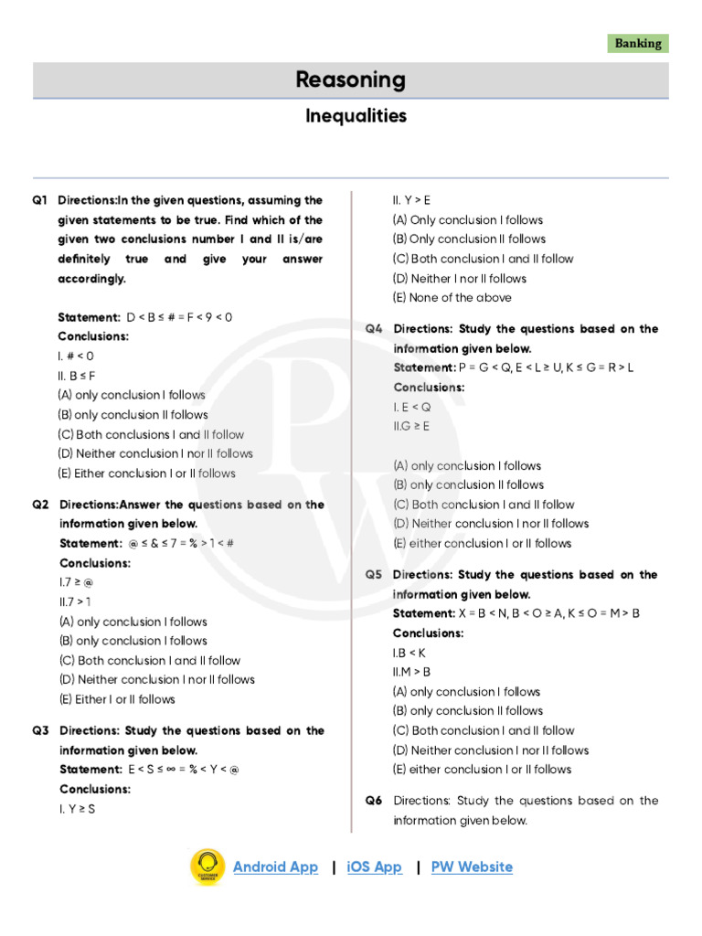 Inequality DPP | PDF | Logic