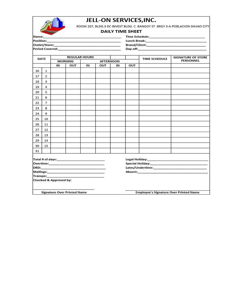 Jsi New Client Time Sheet Standard 1 | PDF | Business | Business Ethics