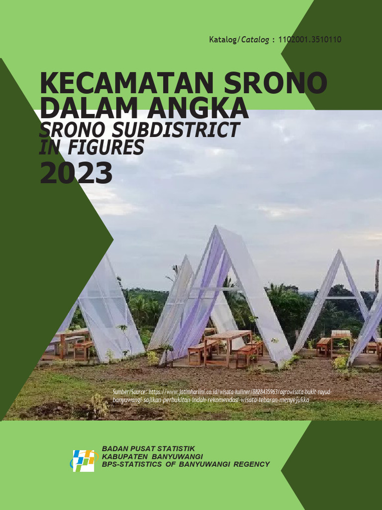 Kecamatan Srono Dalam Angka 2023 | PDF