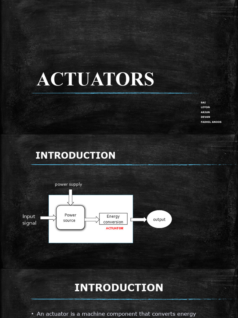 Actuators | Download Free PDF | Relay | Actuator