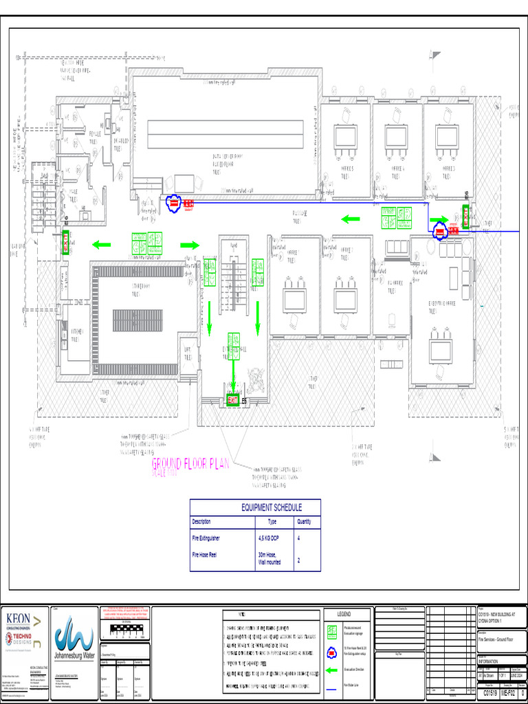 Cydna Offices-Fire Services GF | PDF