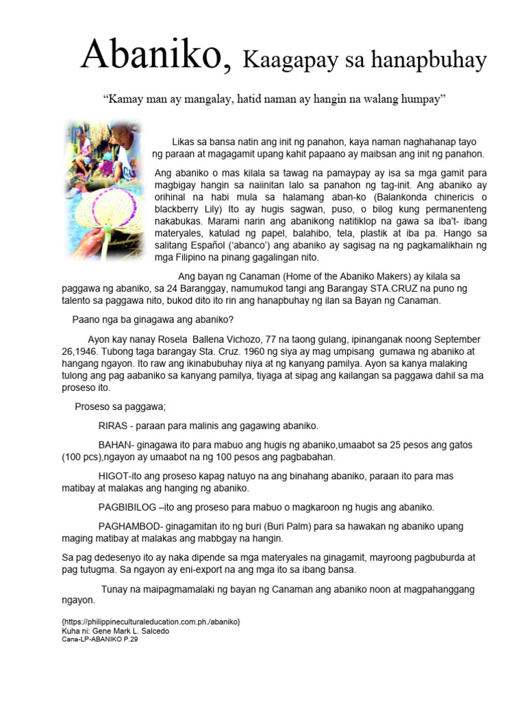Abaniko | PDF
