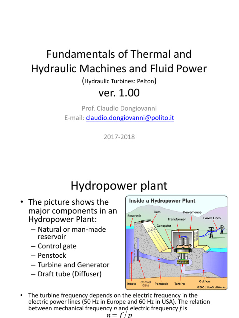 Pelton Turbine | PDF | Turbine | Flow Measurement