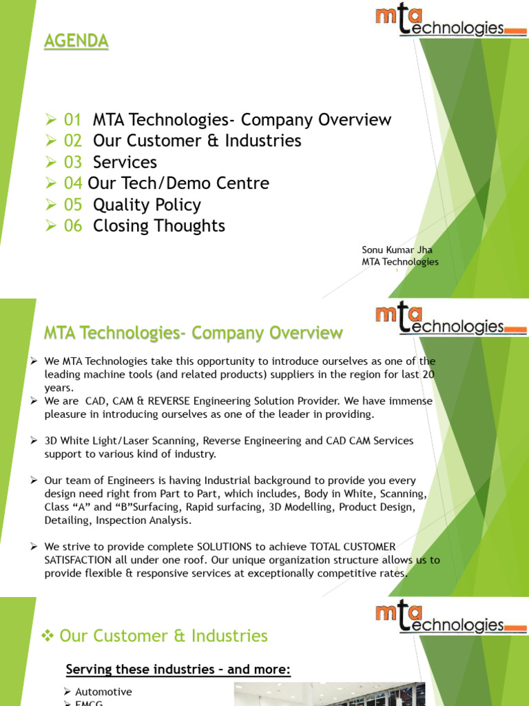 MTA - Tech Presentation | PDF | Quality Management System | Business