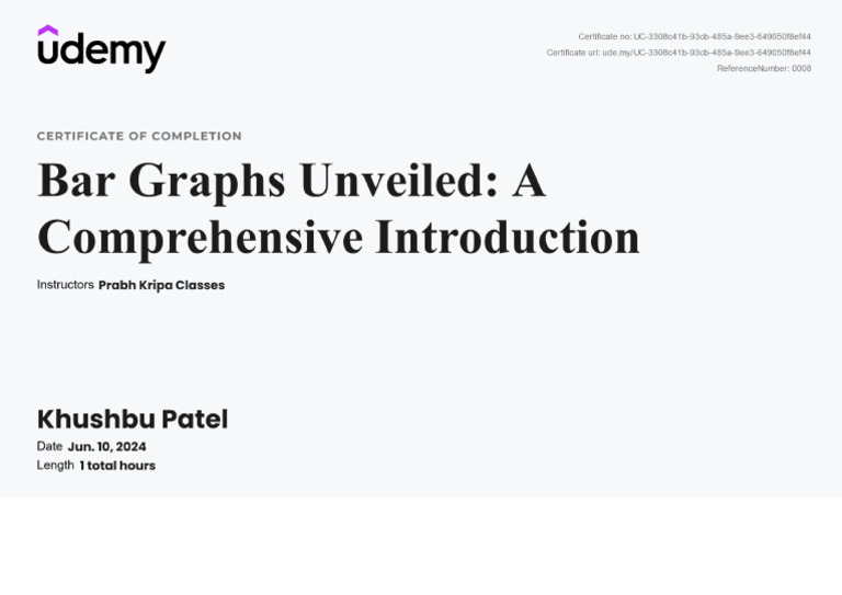 Udemy Certificate | PDF