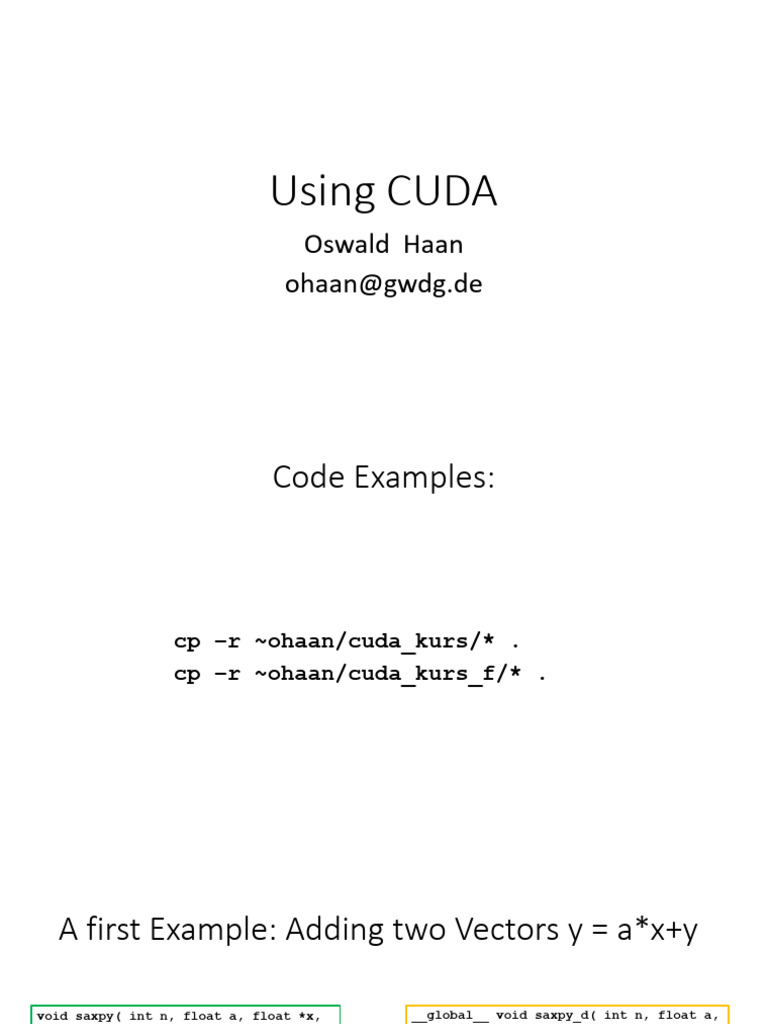 Using-CUDA | Download Free PDF | Computing | Computer Programming